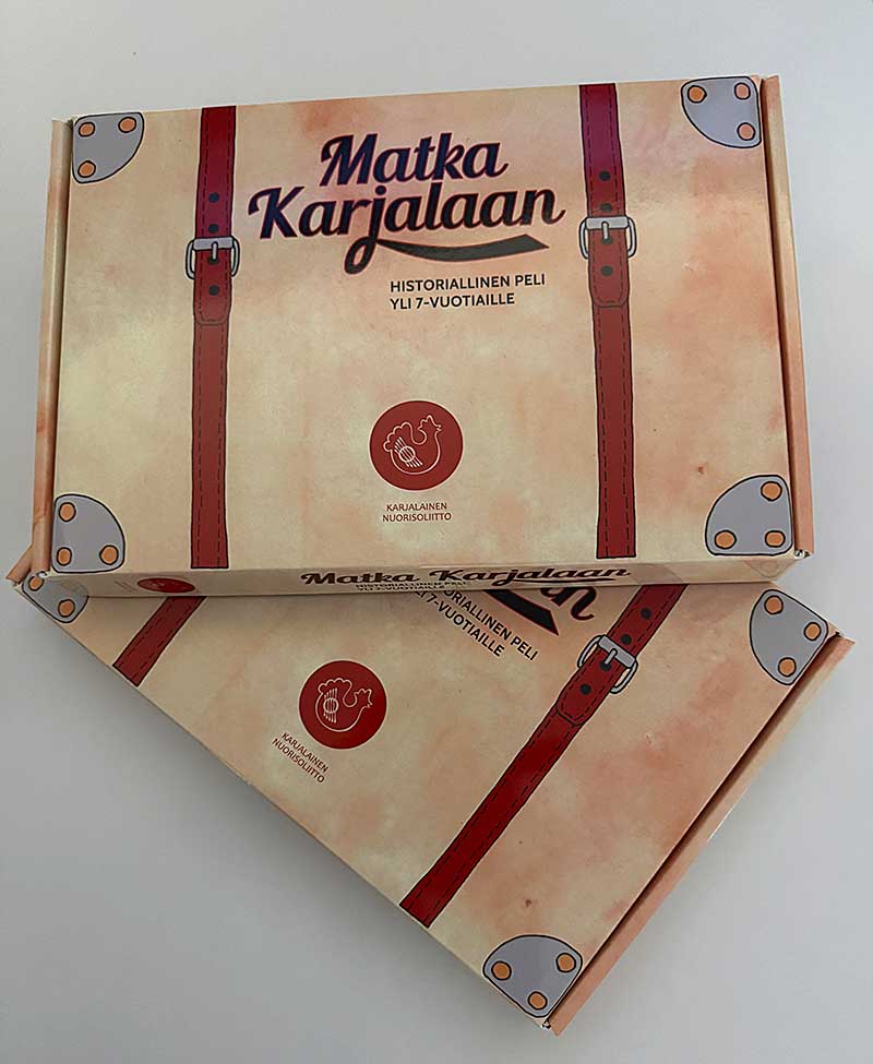 Matkalla Karjalaan lautapeli - Käkisalmi-säätiö